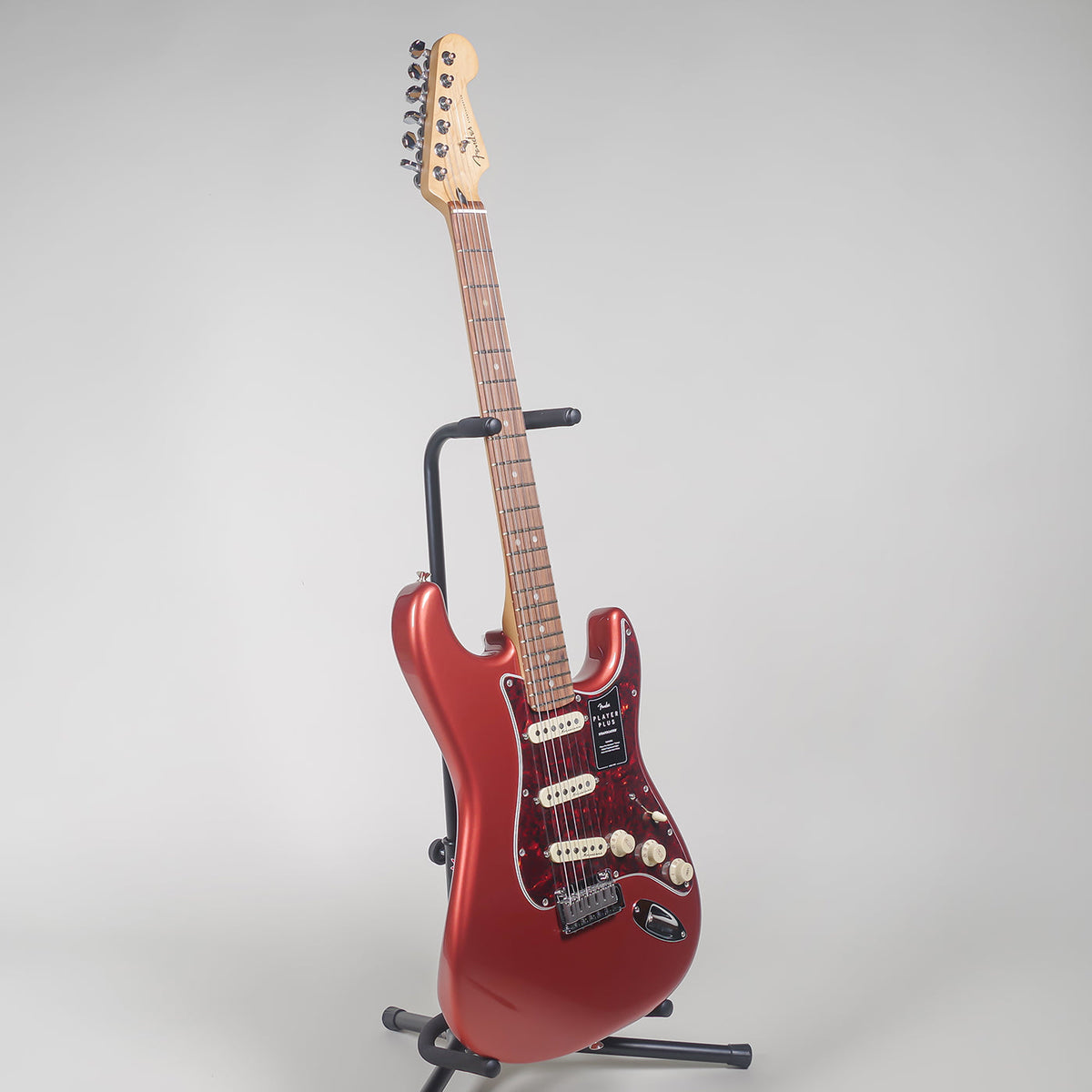 Fender Player Plus Stratocaster Electric Guitar - Aged Candy Apple Red ...