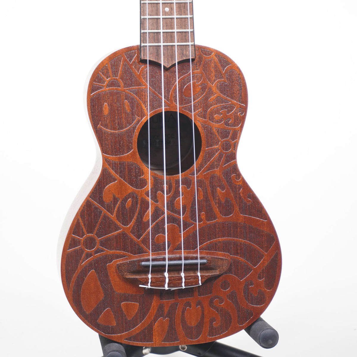 Luna UKE PCE Love Peace Soprano Ukulele – Infinite Music