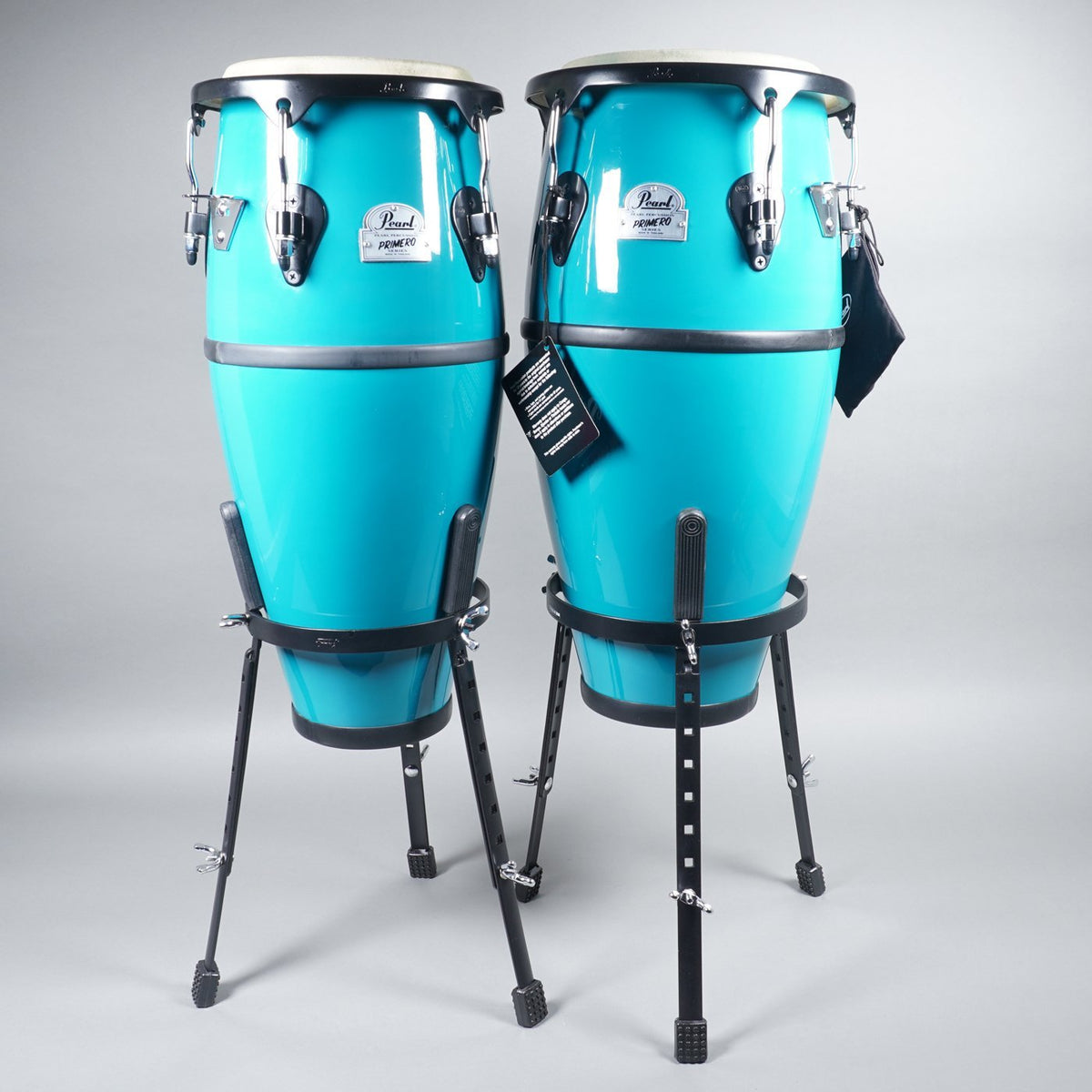 Pearl Primero Series Fiberglass Congas - Deco Blue – Infinite Music