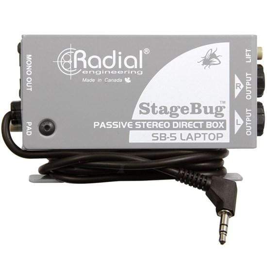Radial StageBug SB5 Passive Stereo DI Box - Laptops and Mobile Devices ...