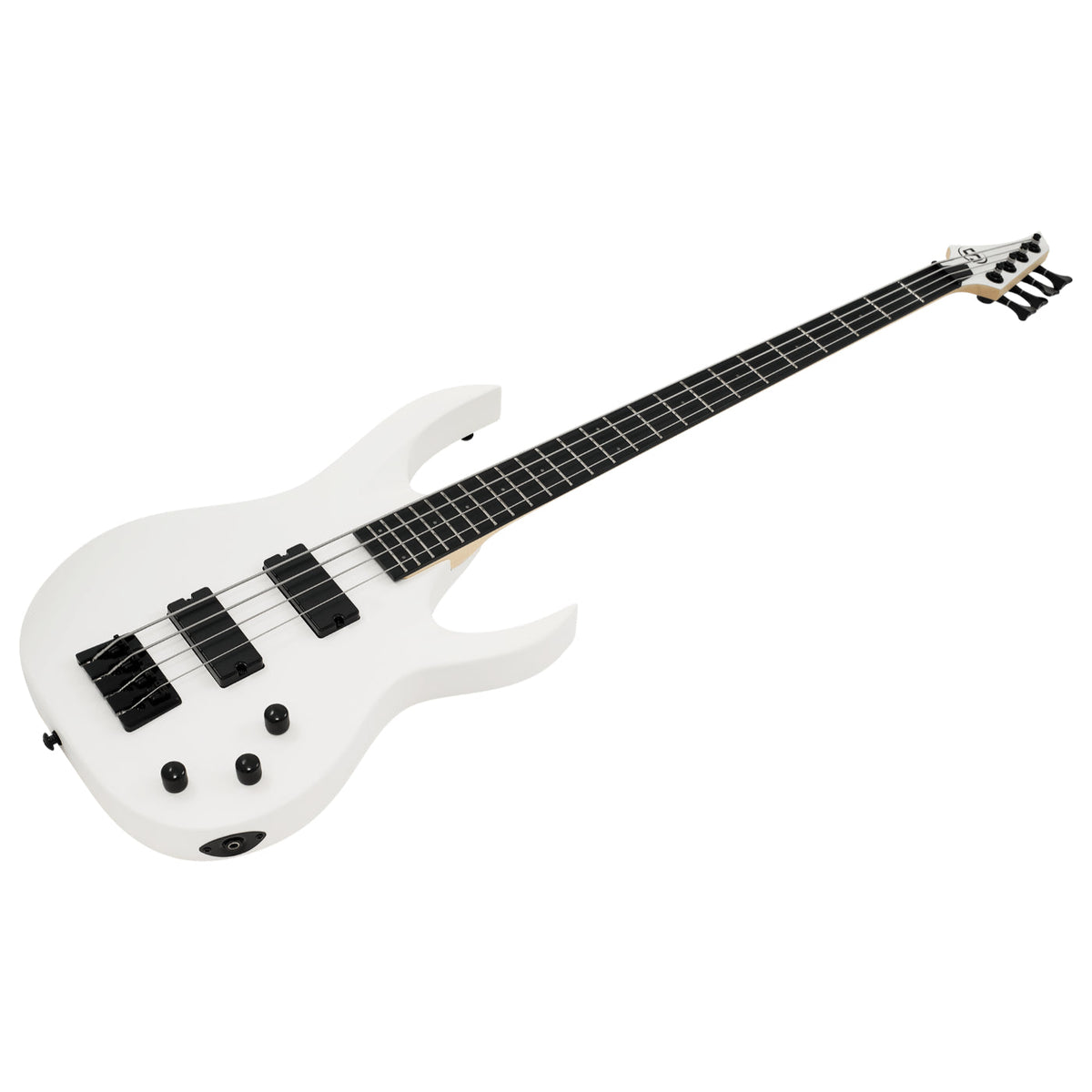 S by Solar AB4.4W 4-String Electric Bass Guitar - White Matte ...