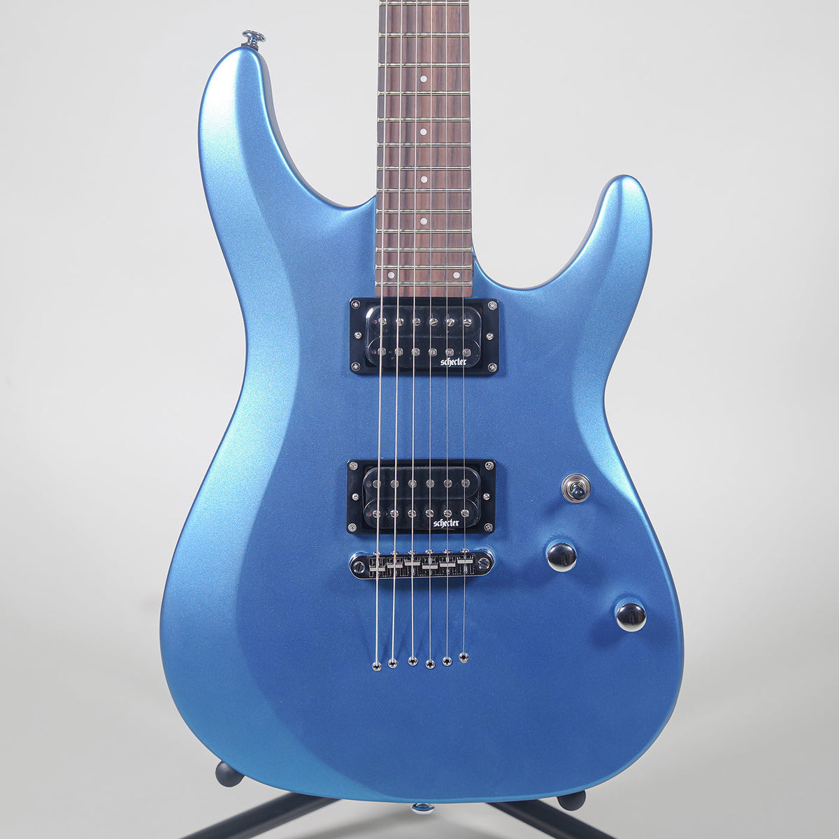 Schecter SCH431 C-6 Deluxe Electric Guitar - Satin Metallic Light Blue ...