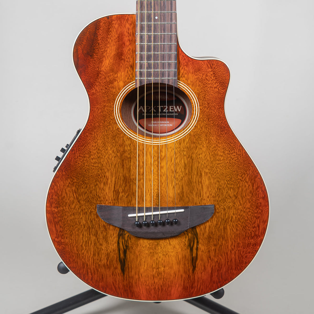 Yamaha APXT2EW Exotic Wood 3/4 Acoustic Electric Guitar - Amber Burst ...