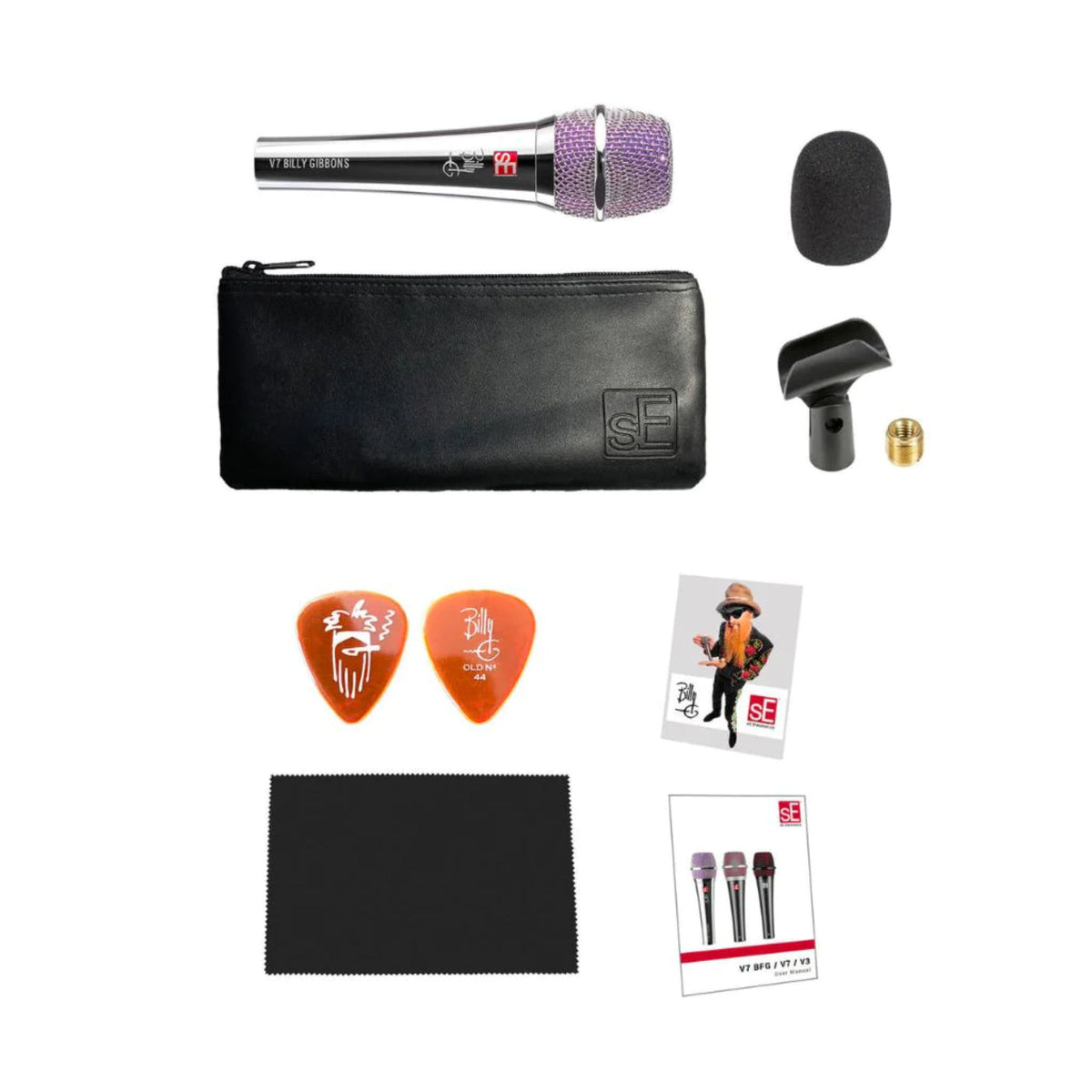 sE Electronics V7-BFG Billy F. Gibbons Signature V7 Super Cardioid Dyn ...